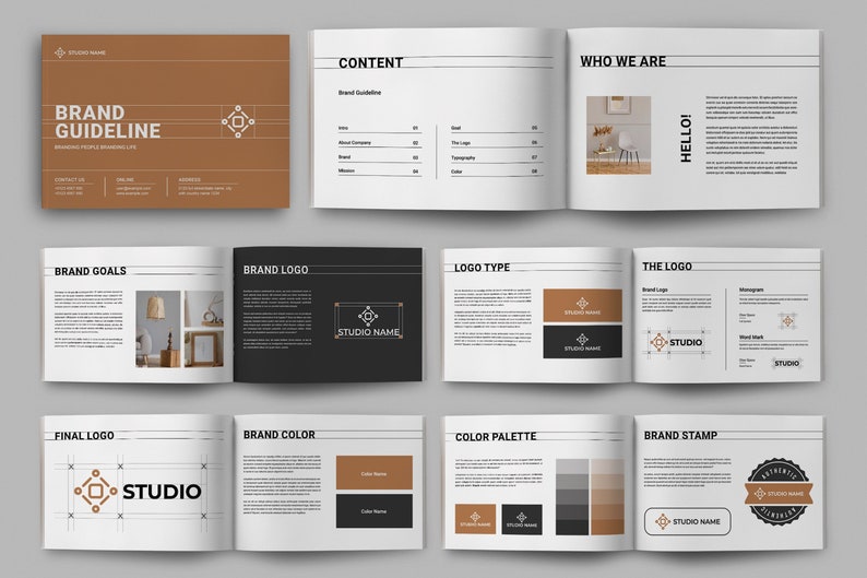 Brand Guidelines Layout - Etsy