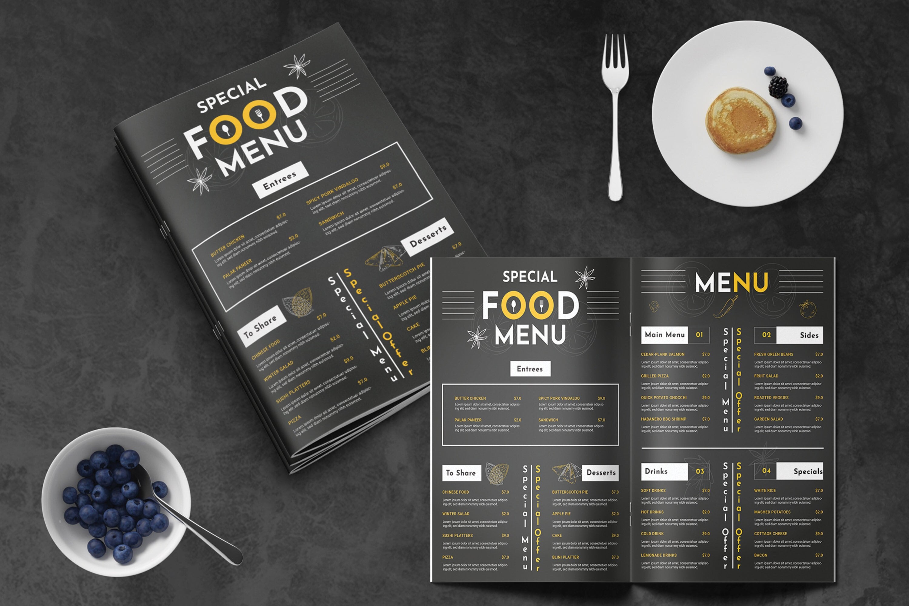 Food Menu Layout - Etsy