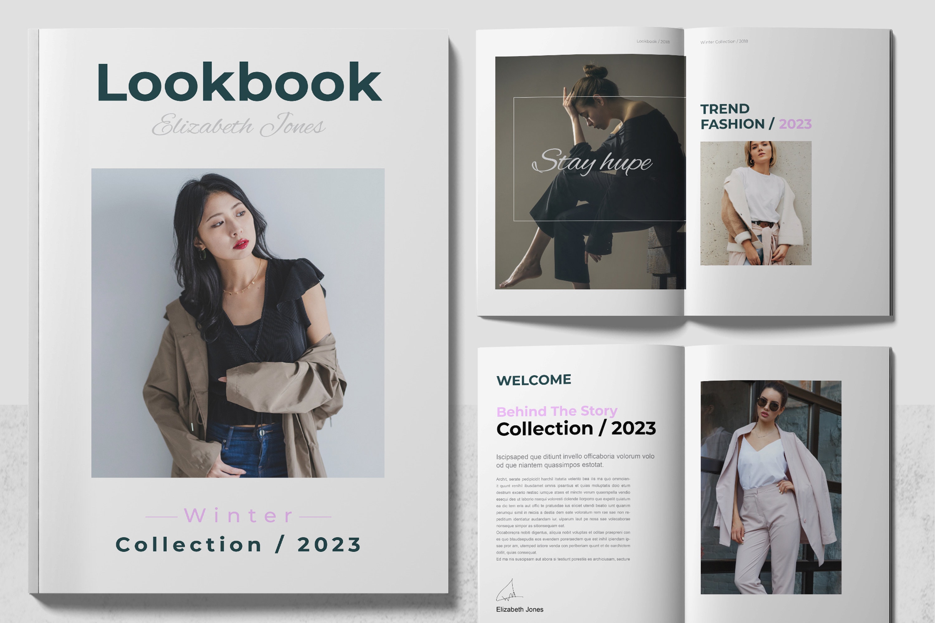 Fashion Lookbook | Fashion Magazine Template - Etsy