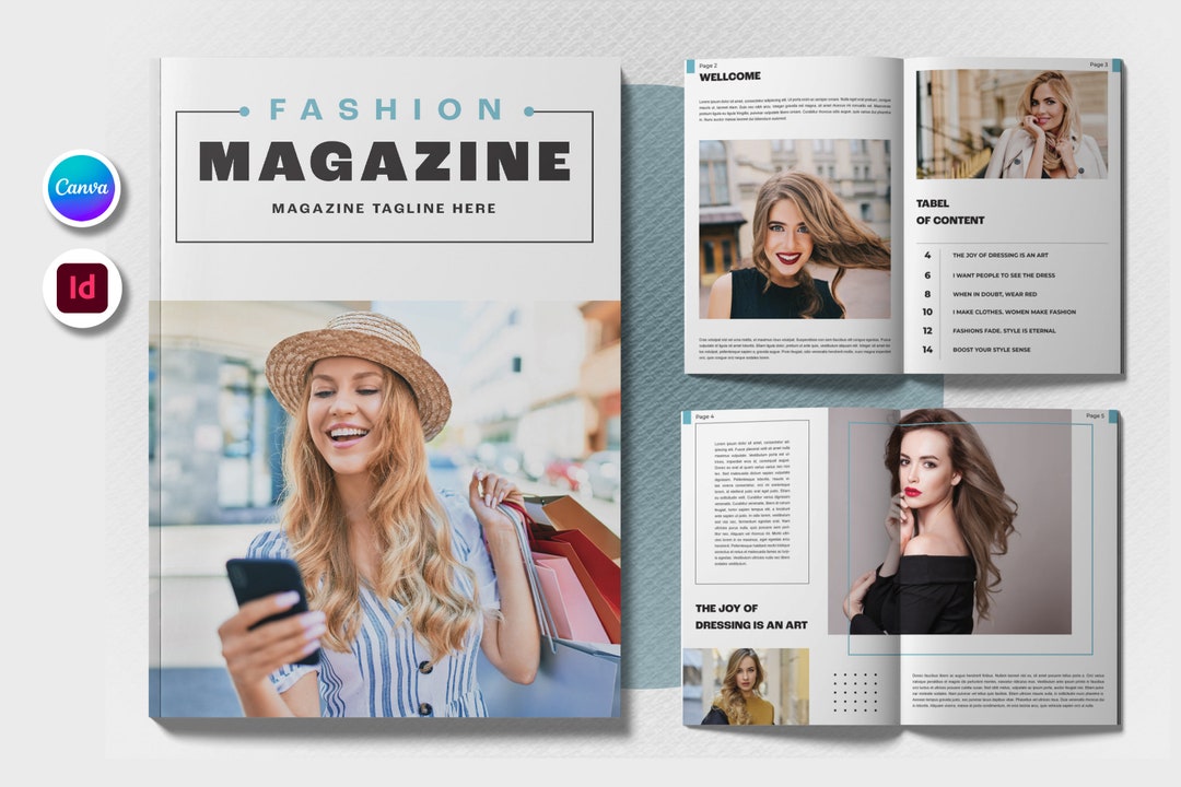 Free Fashion Magazine Layout Templates