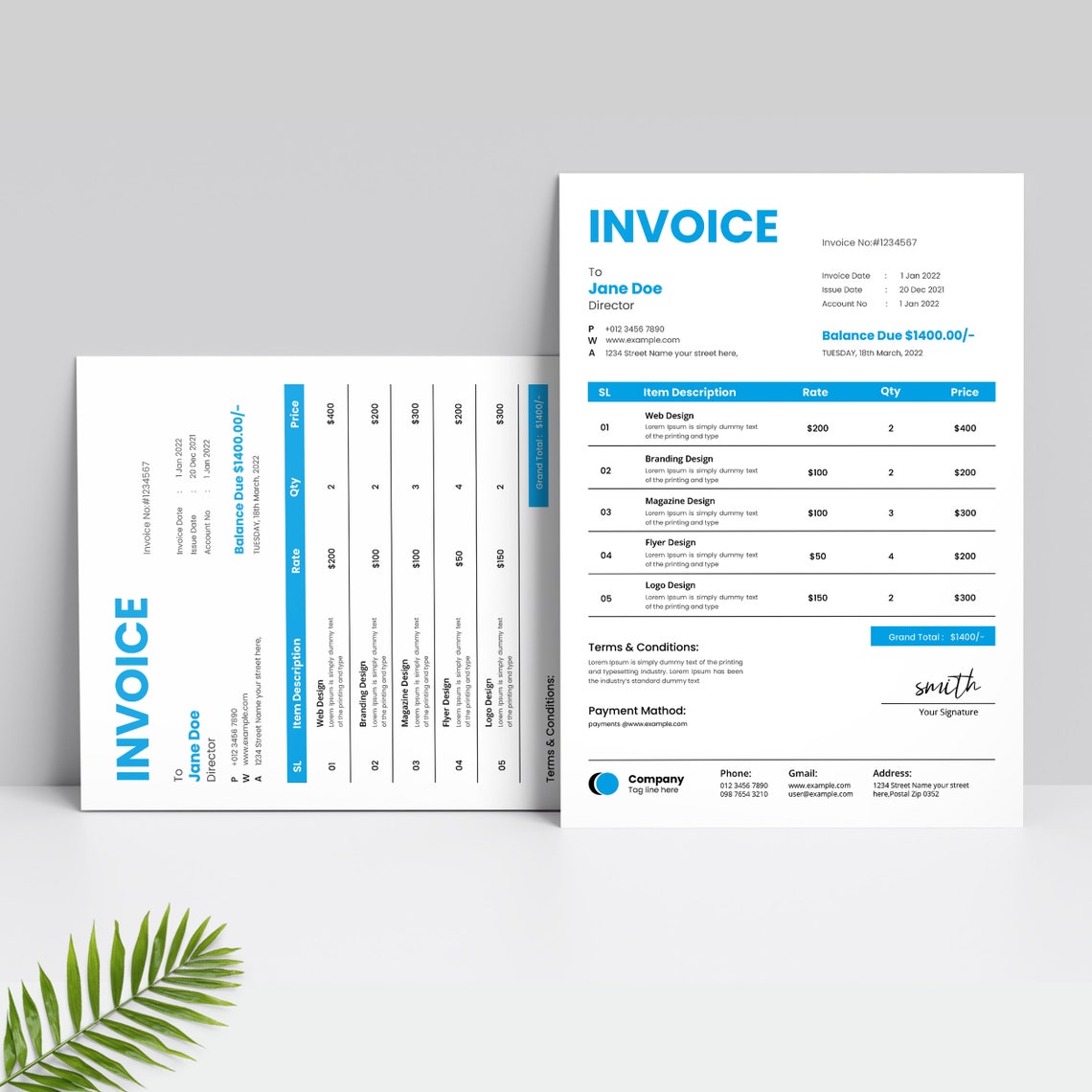 New Invoice Design - Etsy