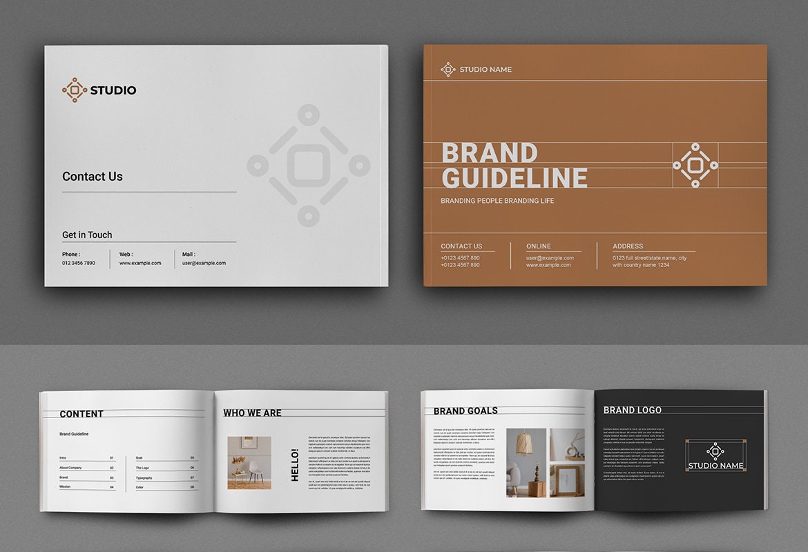 Brand Guidelines Layout - Etsy