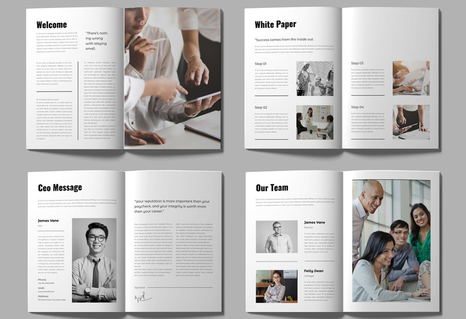 White Paper Layout - Etsy