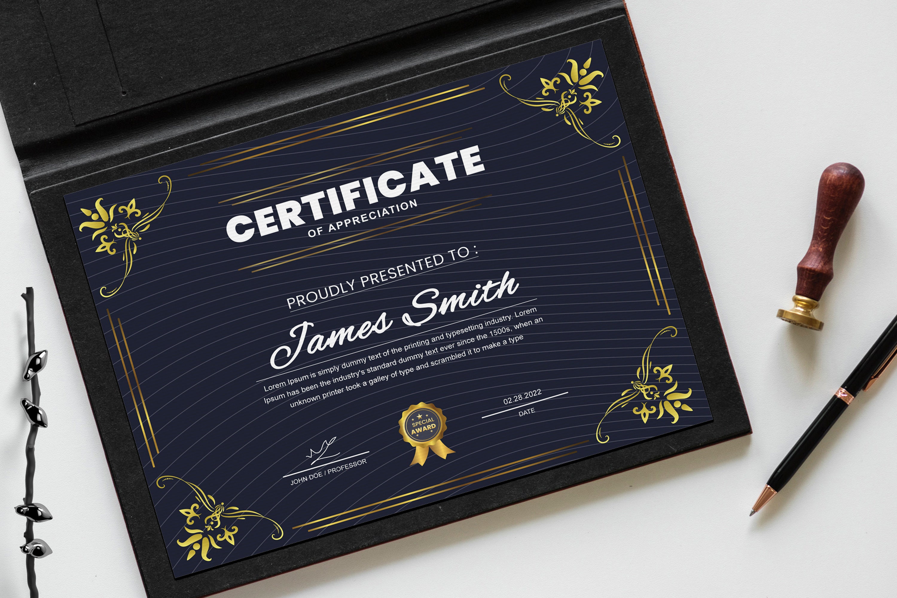 Merit Certificate Layout | Instant Download & Canva Editable - Etsy