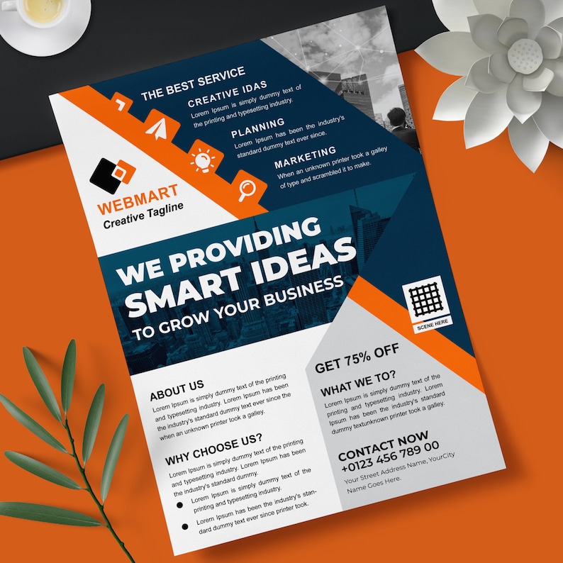 Corporate Business Flyer Template - Etsy