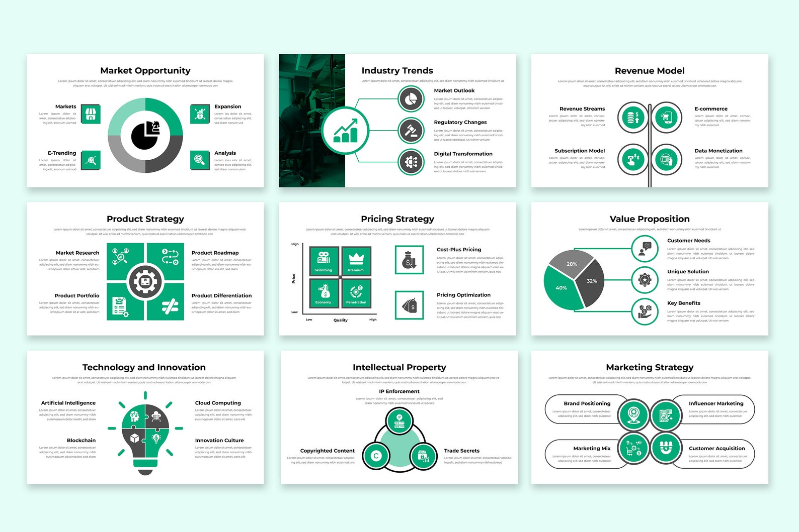 Business Pitch Deck Template | Presentation Templates | Editable Pitch ...
