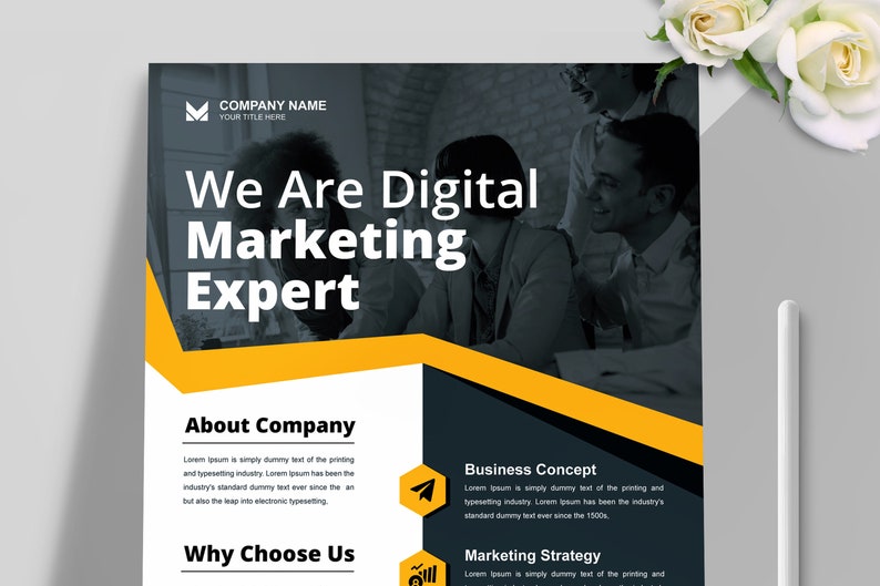 Business Flyer Template Layout Instant Download & Canva - Etsy