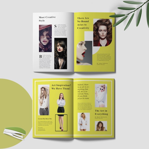 Fashion Magazine Layout Templates