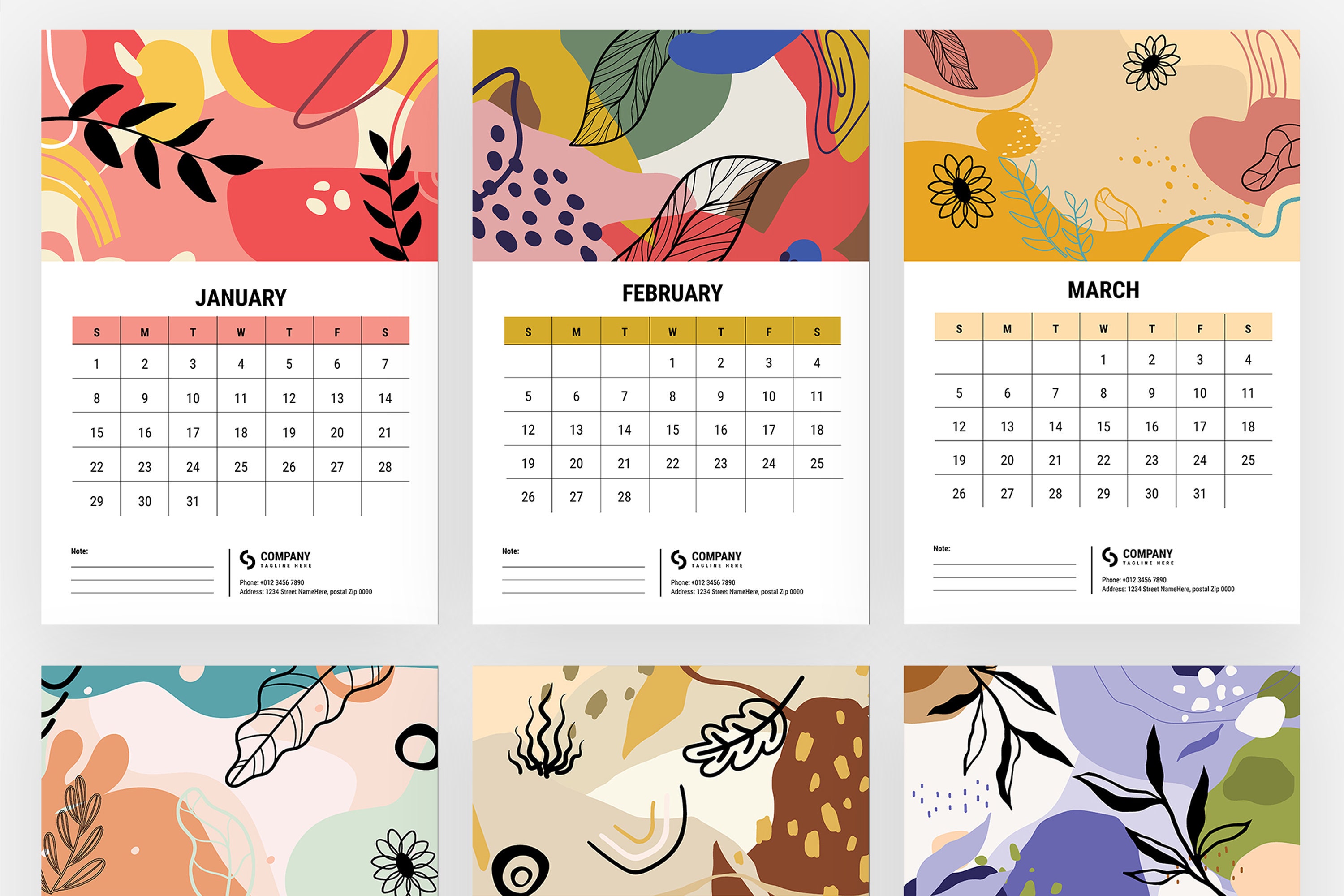 2023 Calendar Template Design Layout , 2023 New Calendar | Calendar ...