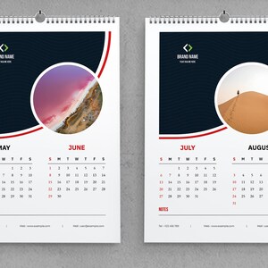 Wall Calendar Layout - Etsy