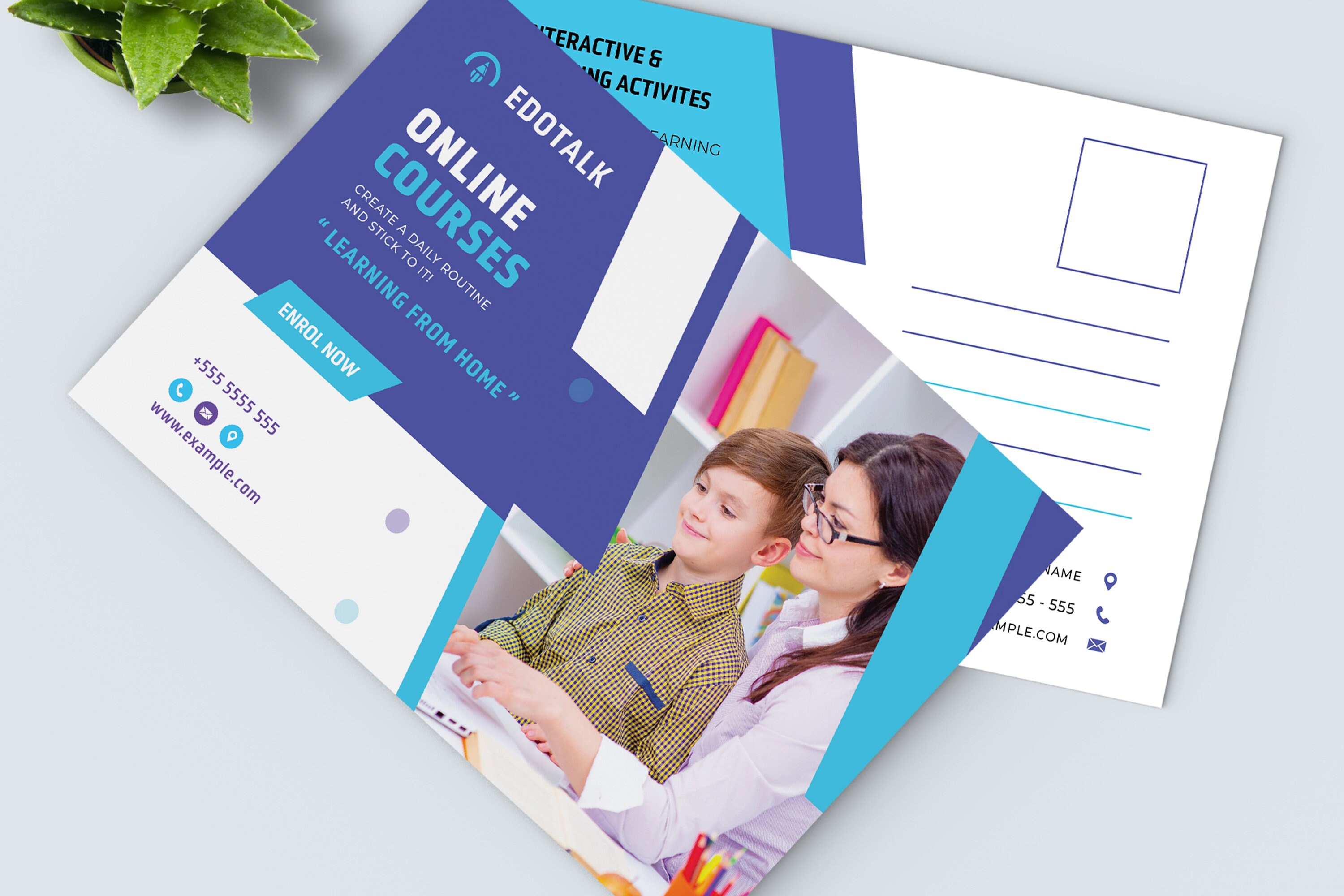 Education Post Card Template Design | Instant Download - Etsy