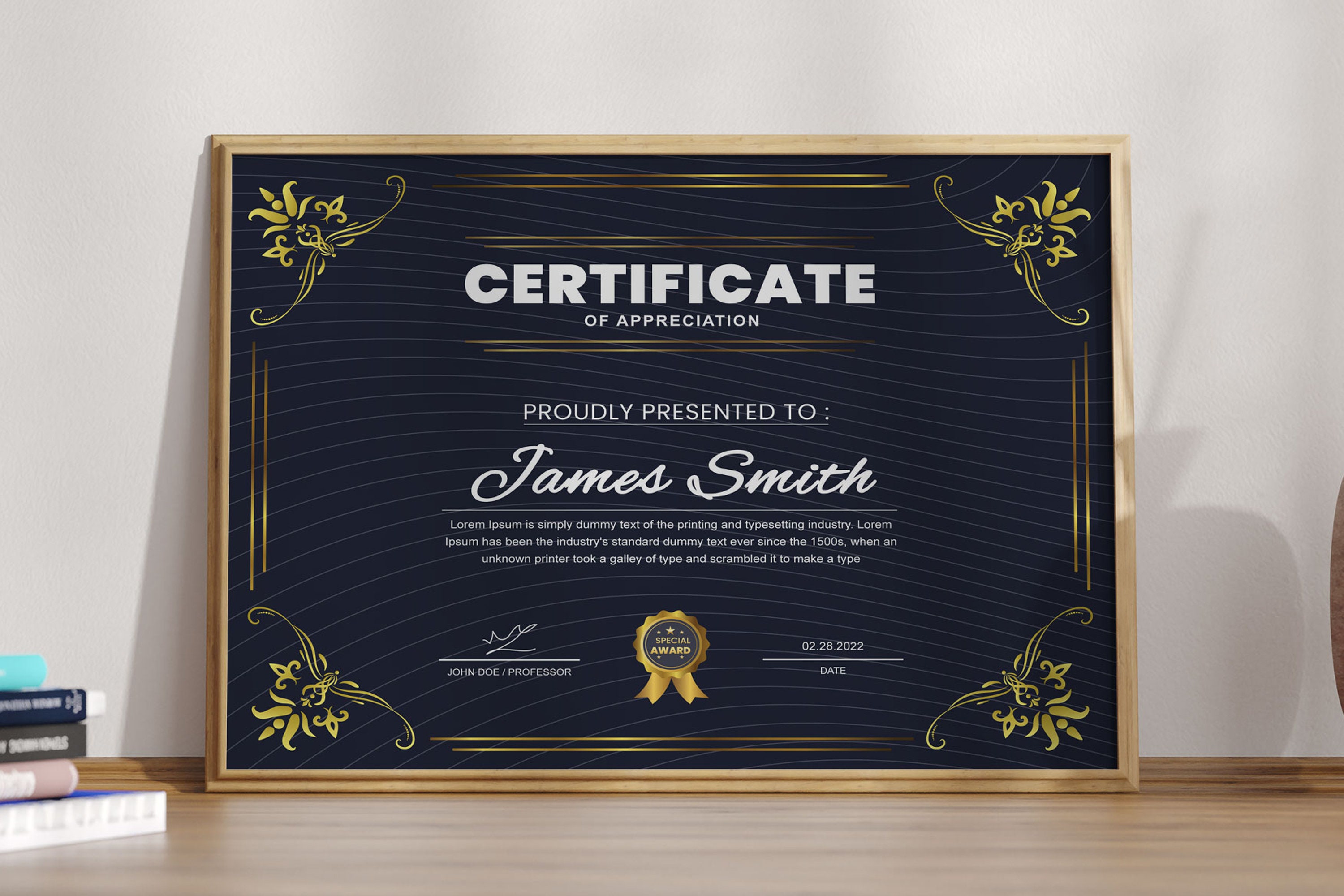 Merit Certificate Layout Certificate Template Design - Etsy