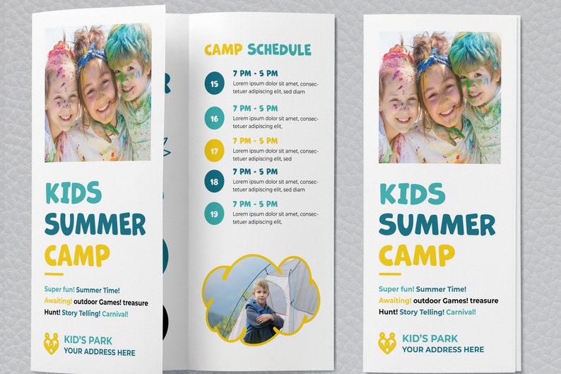 Kids Summer Camp Trifold Brochure | Trifold Brochure 2023 | Kids Summer ...