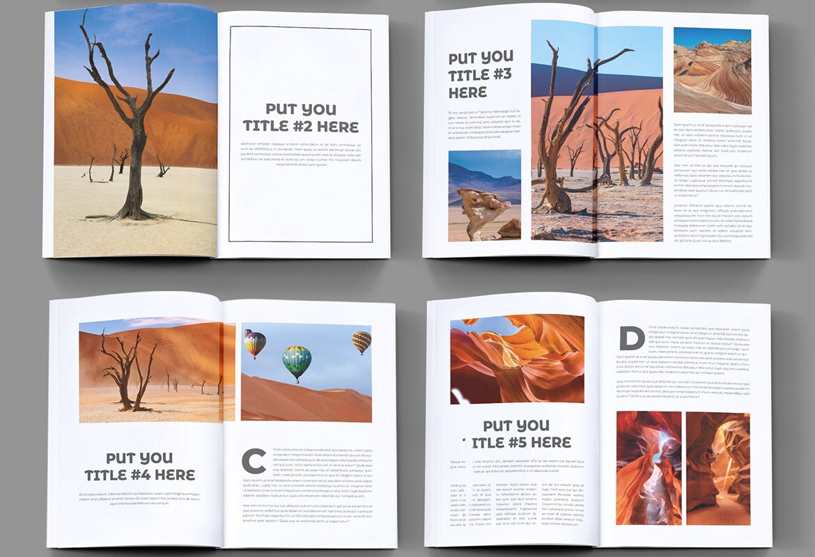 Creative Magazine Template Layout - Etsy