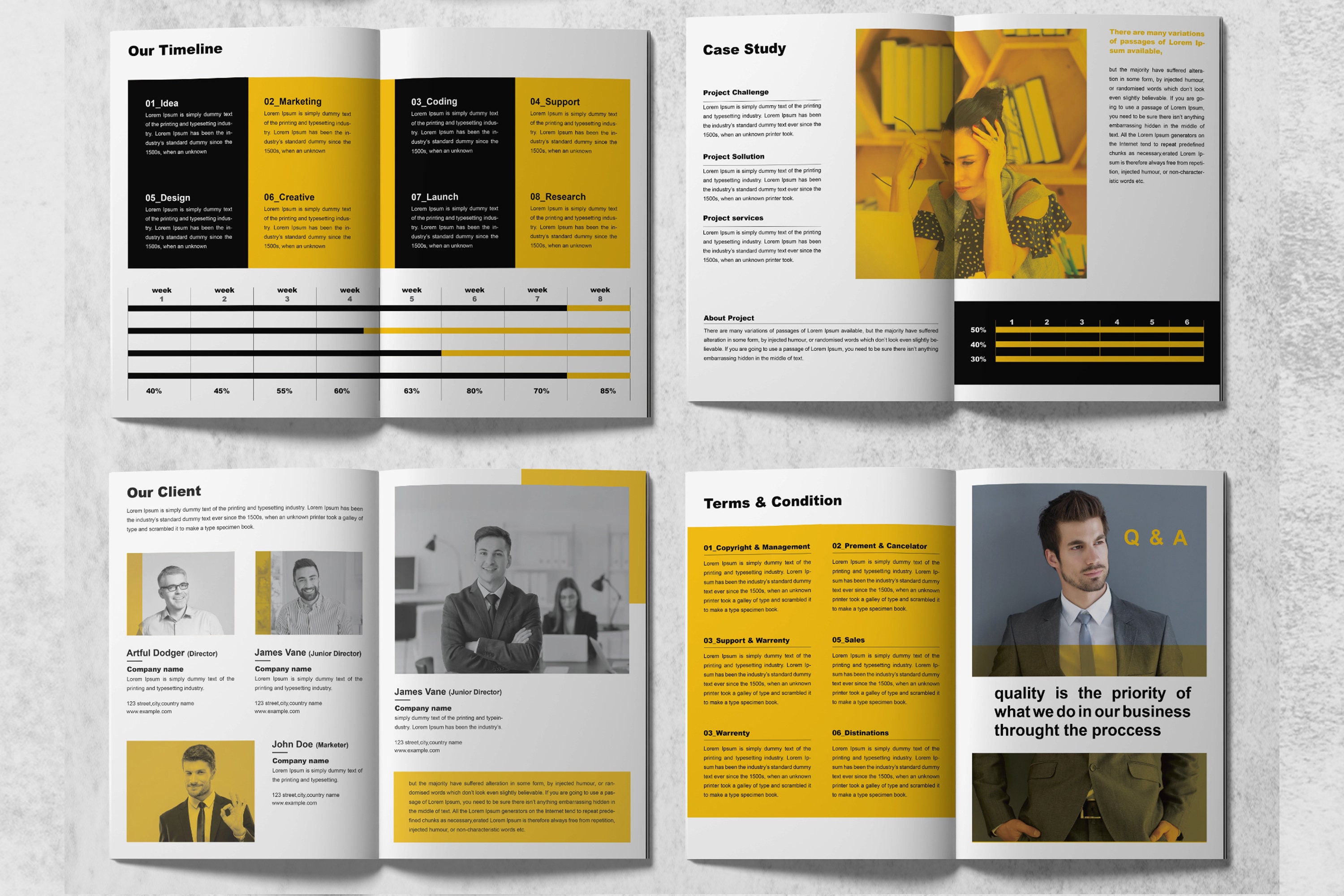 Corporate Business Project Proposal Layout | INDESIGN & CANVA TEMPLATE ...