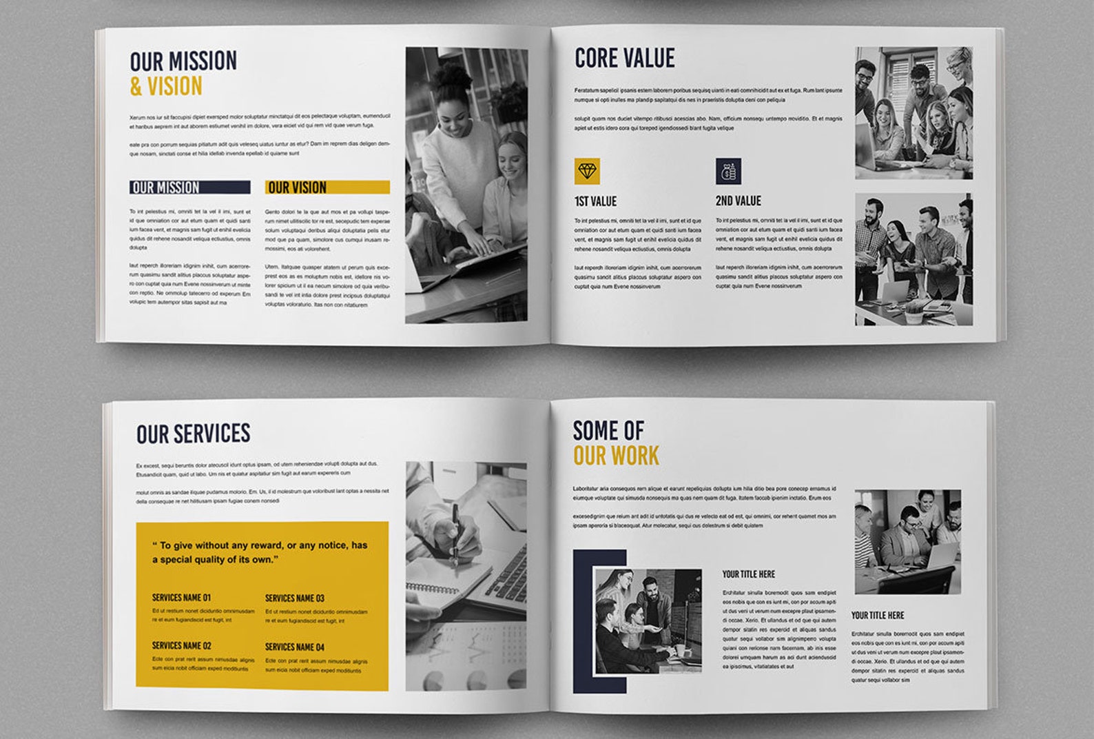Project Pitch Deck Brochure Template - Etsy