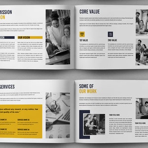 Project Pitch Deck Brochure Template - Etsy