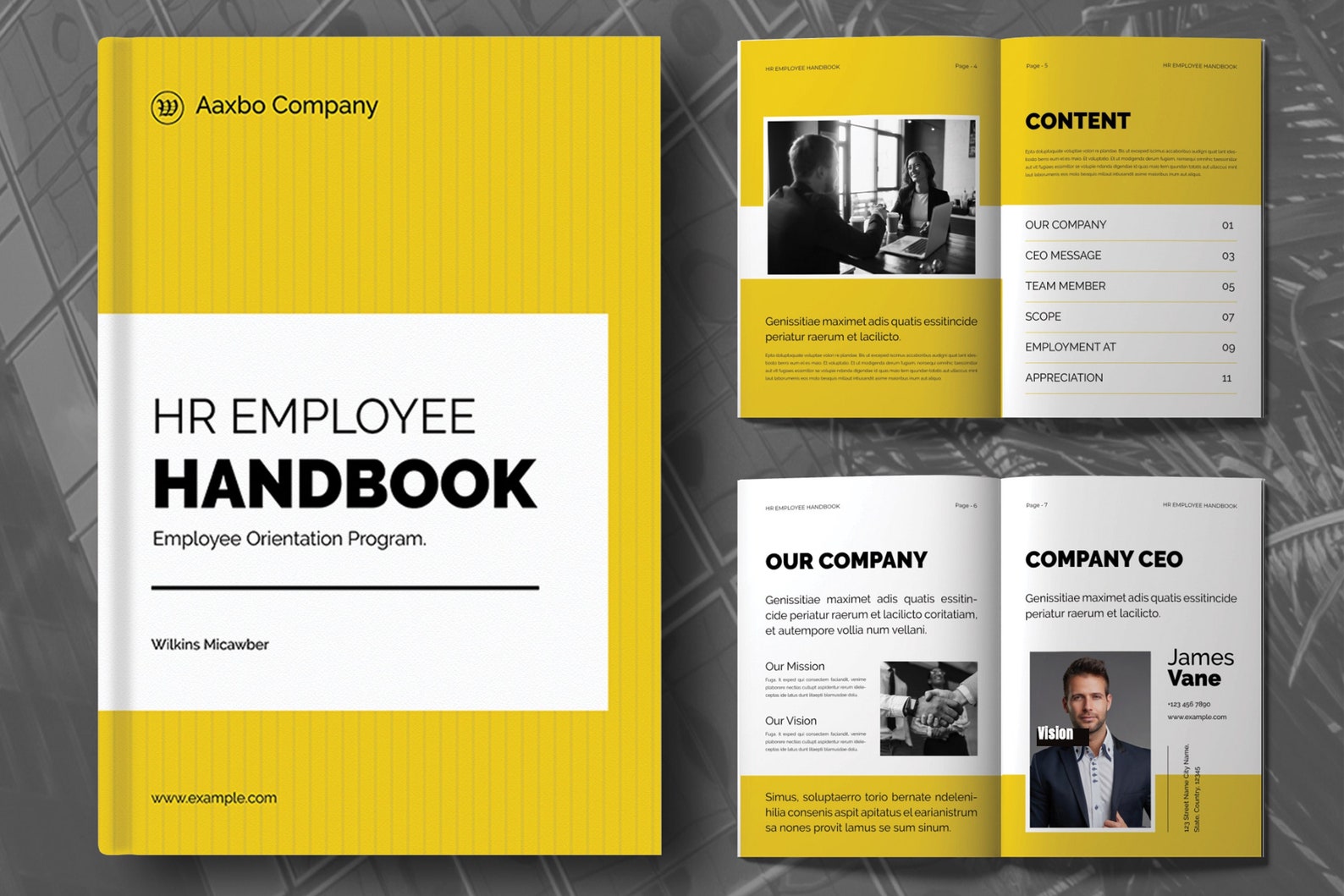 HR Employee Handbook Layout - Etsy