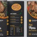 Yellow and Black Food Menu Layout | Brochure Template Layout - Etsy