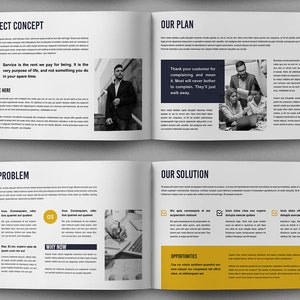 Project Pitch Deck Brochure Template - Etsy