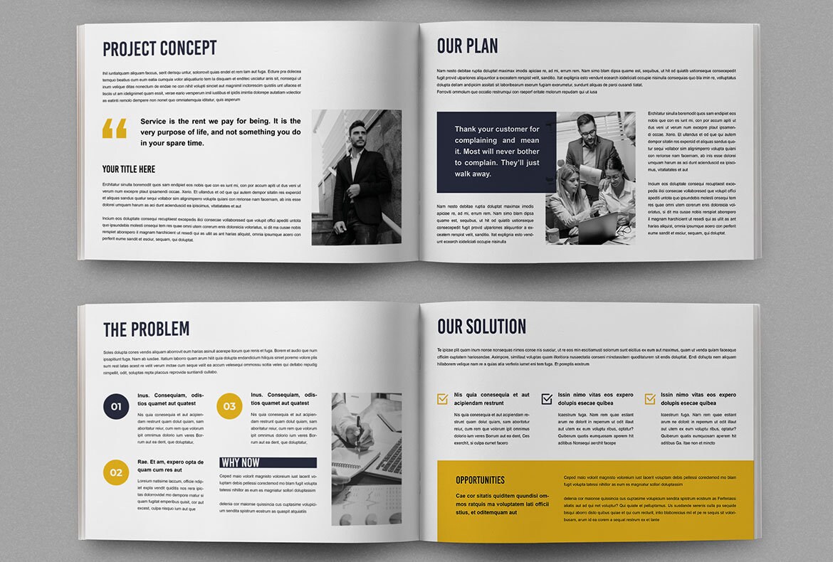 Project Pitch Deck Brochure Template - Etsy