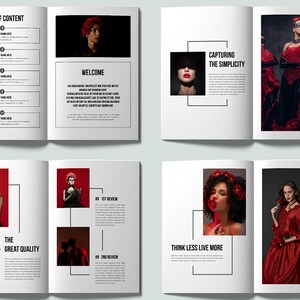 Modern Lookbook Magazine Layout - Etsy