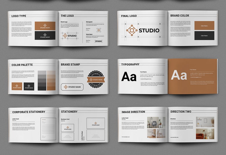 Brand Guidelines Layout - Etsy