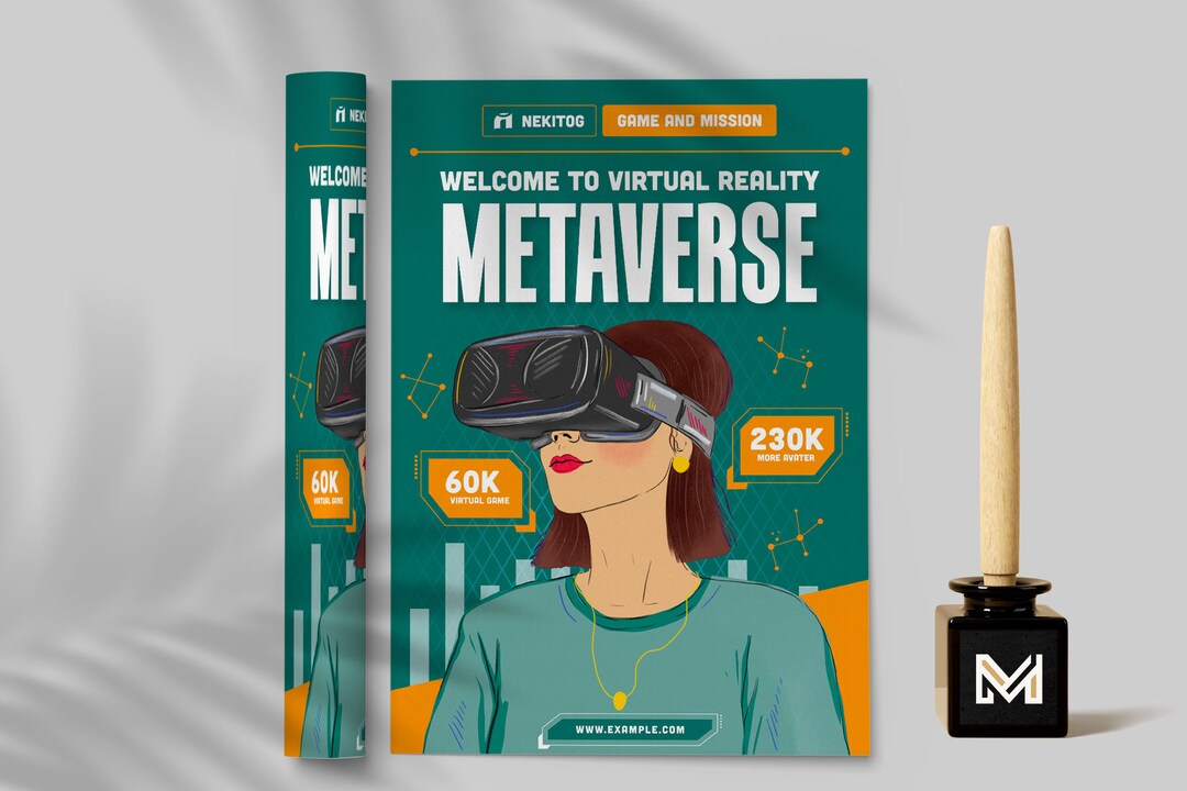 The Metaverse Flyer, DIY Metaverse Social Media Flyer, Metaverse Flyer ...