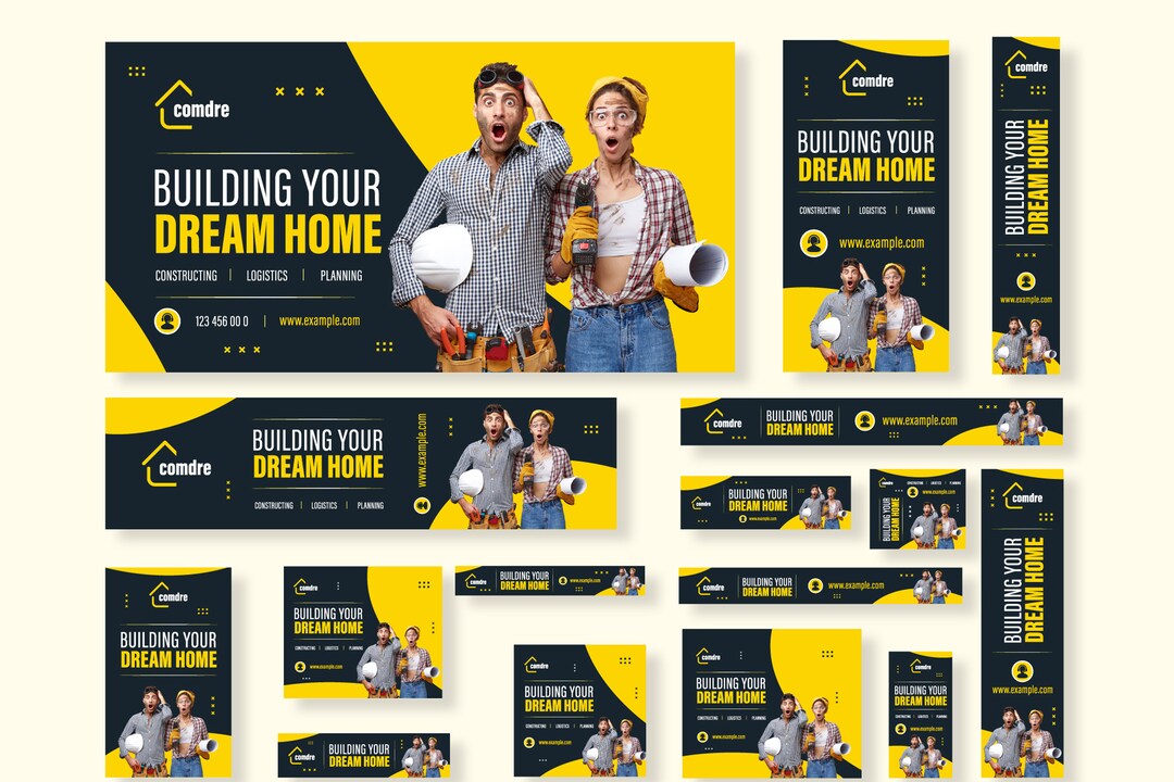 Building Your Home Web Banner Set, Web Banners, Building Your Home ...
