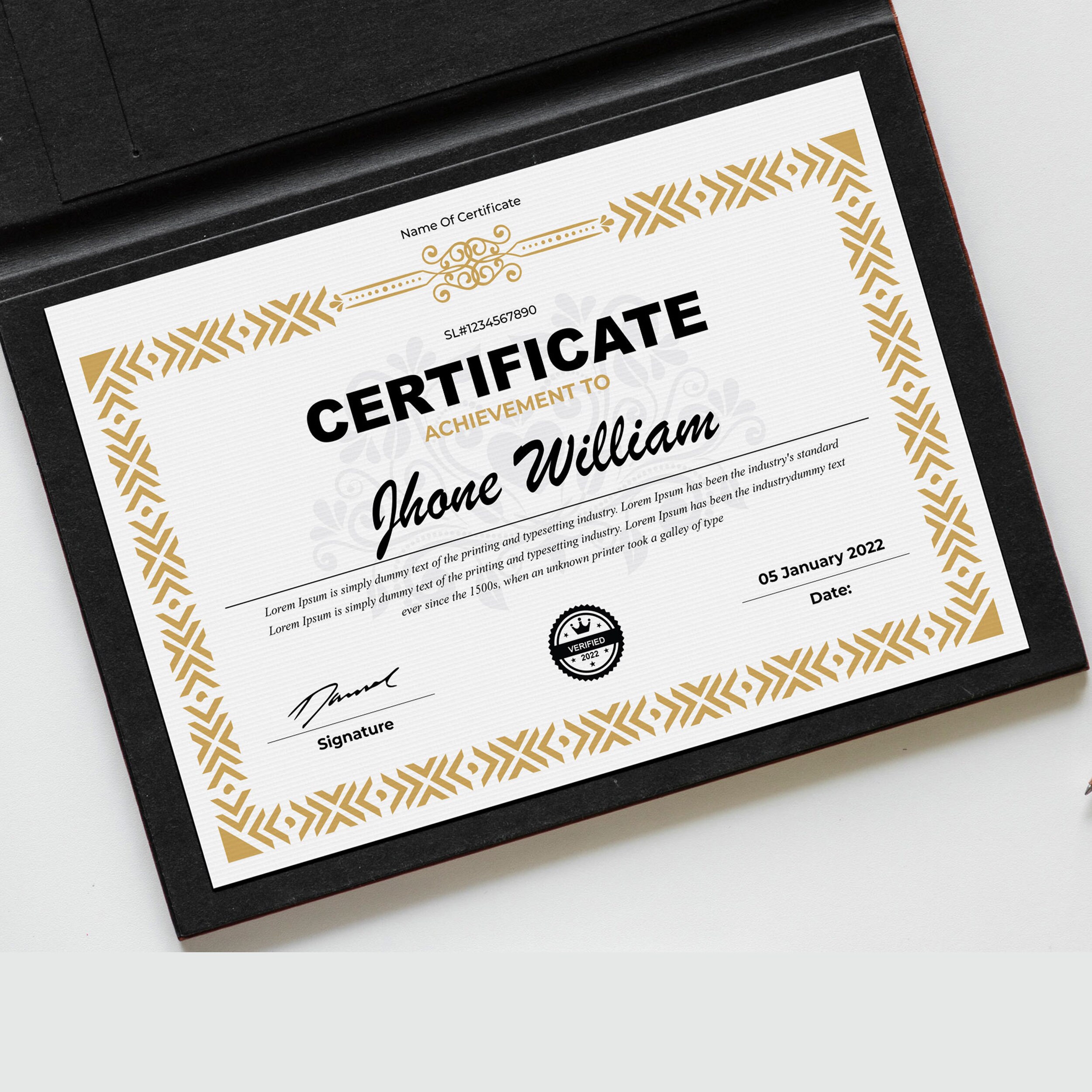 Certificate Template Design Layout - Etsy