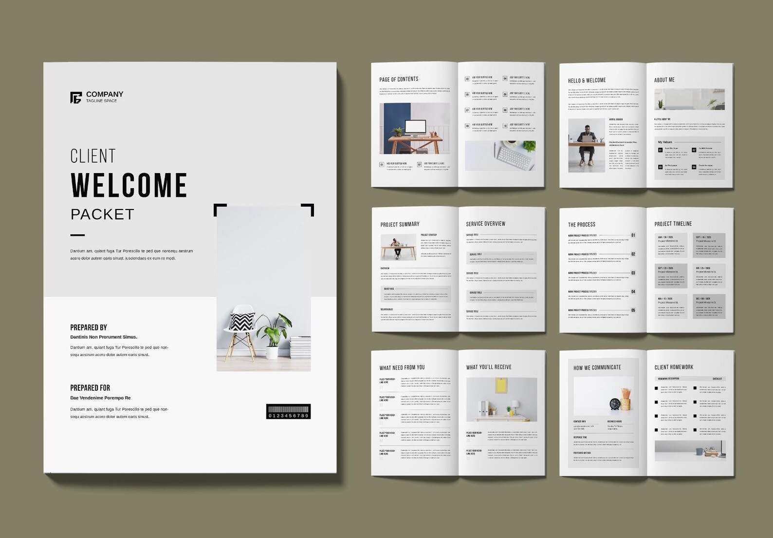 Client Welcome Packet Template Layout - Etsy