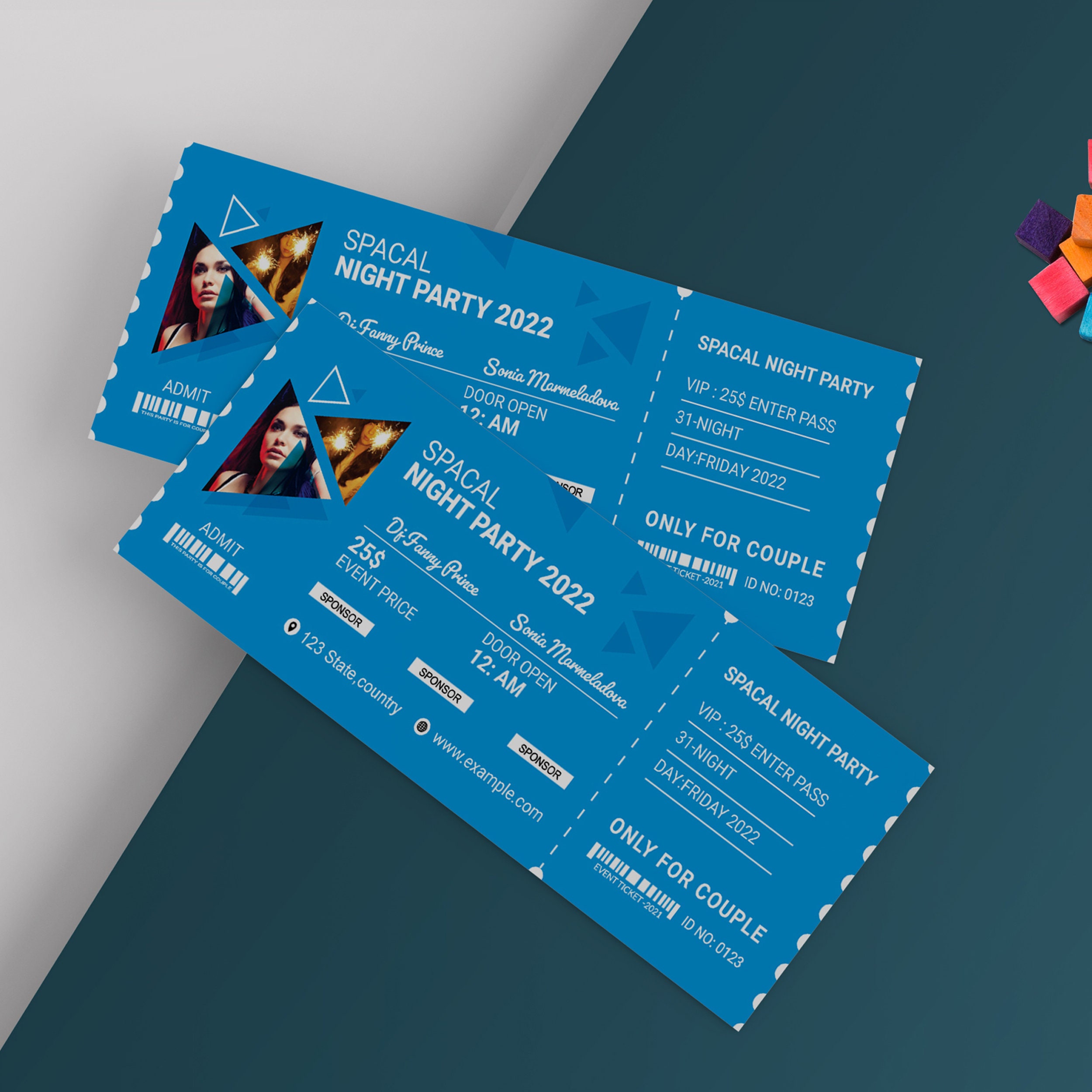 Event Ticket Template Illustrator