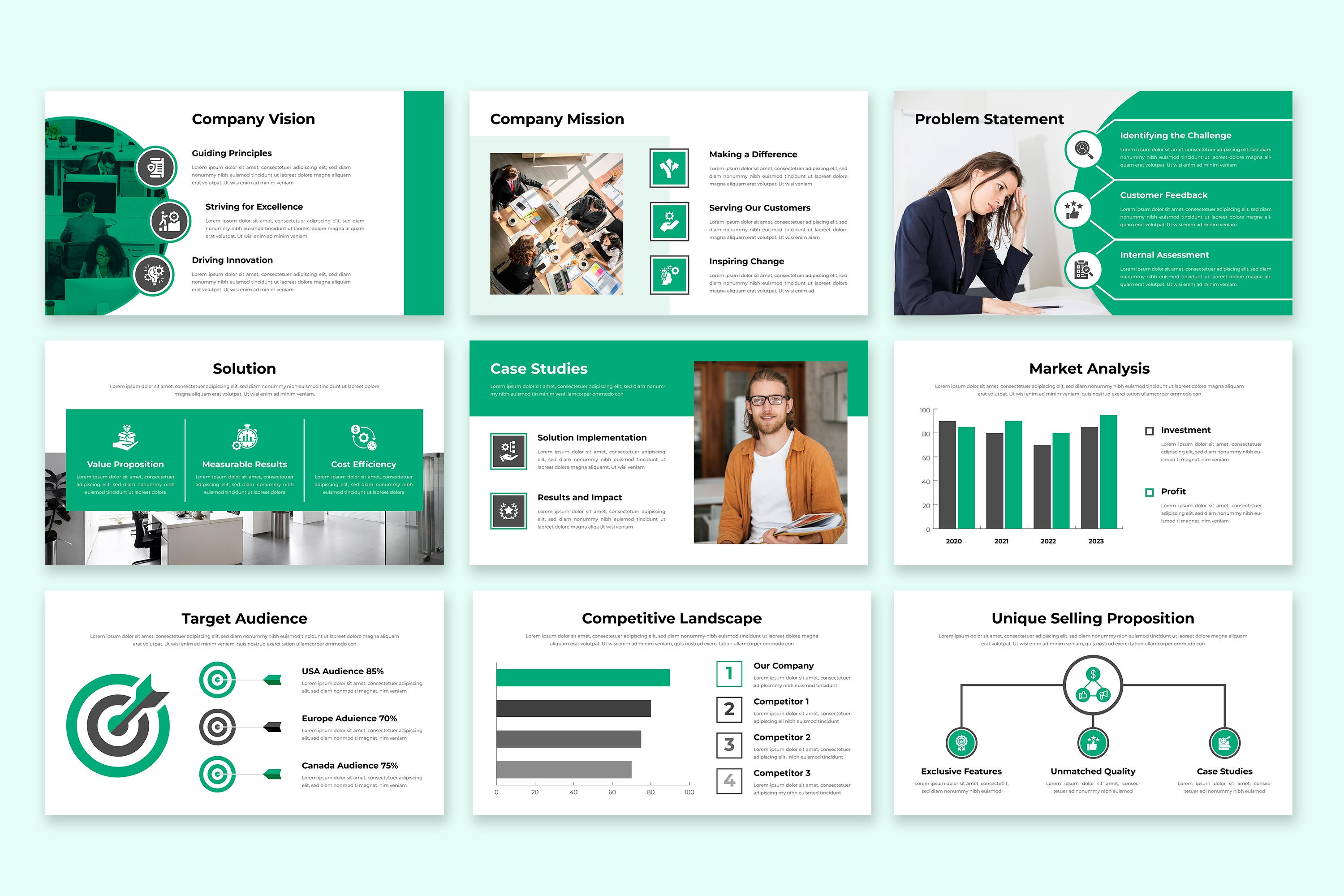 Business Pitch Deck Template | Presentation Templates | Editable Pitch ...