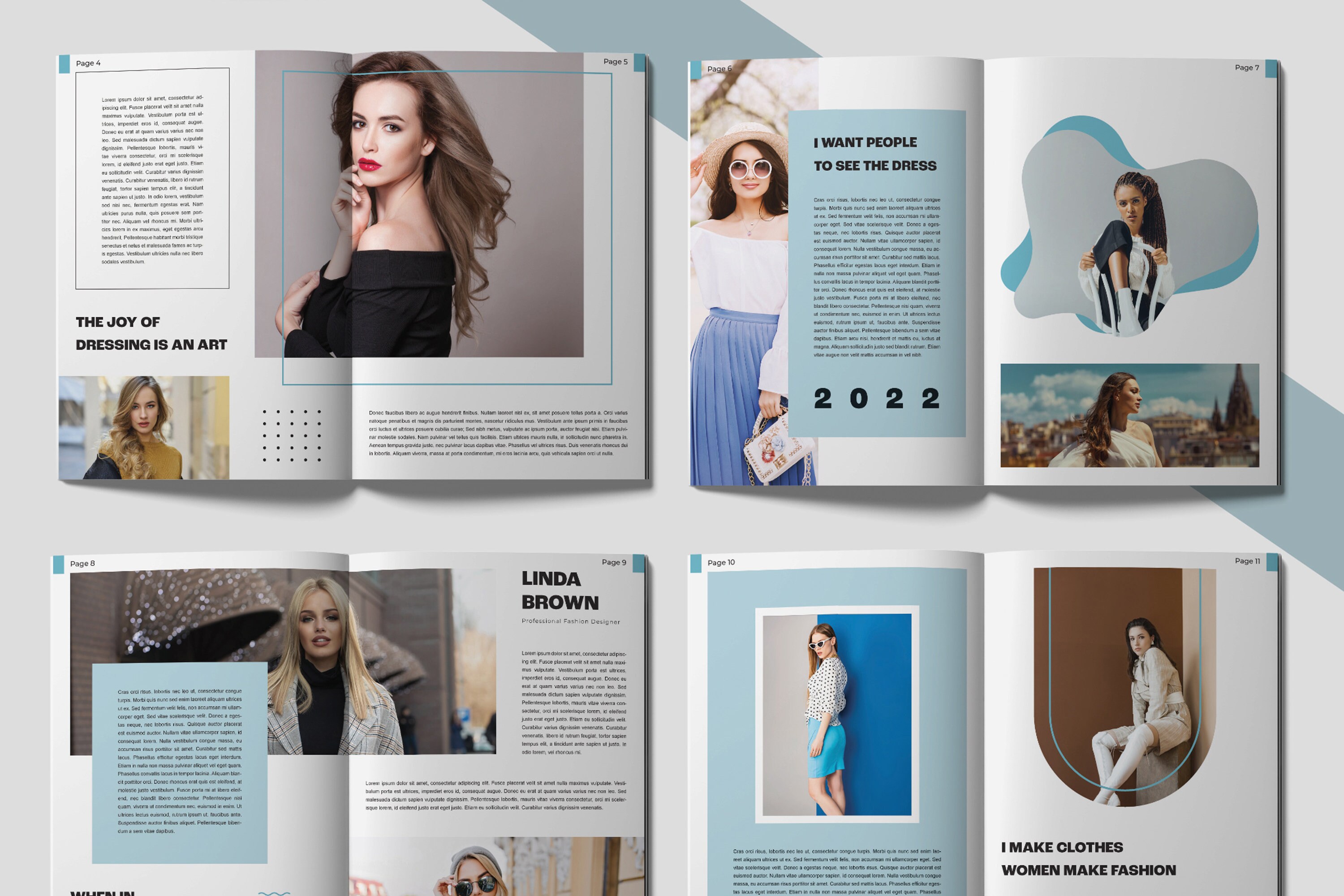 Fashion Magazine Layout Teamplate | INDESIGN & CANVA TEMPLATE - Etsy