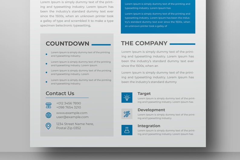 Clean Case Study Template, Case Study Flyer Template, - Etsy