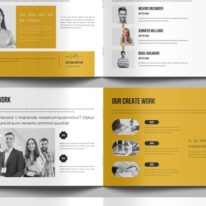 Company Profile Landscape Brochure Layout - Etsy