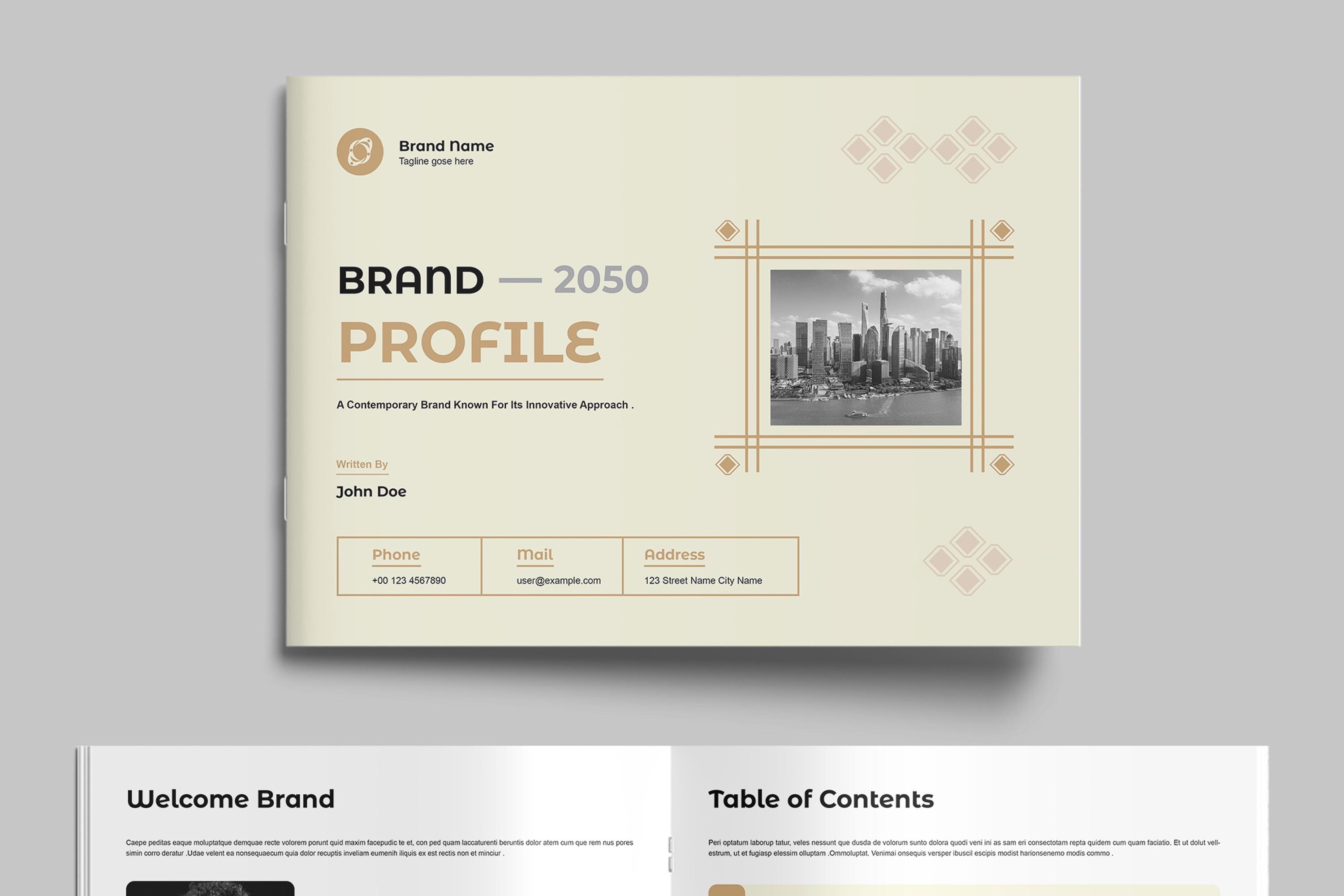 Creative Brand Profile Template Layout - Etsy