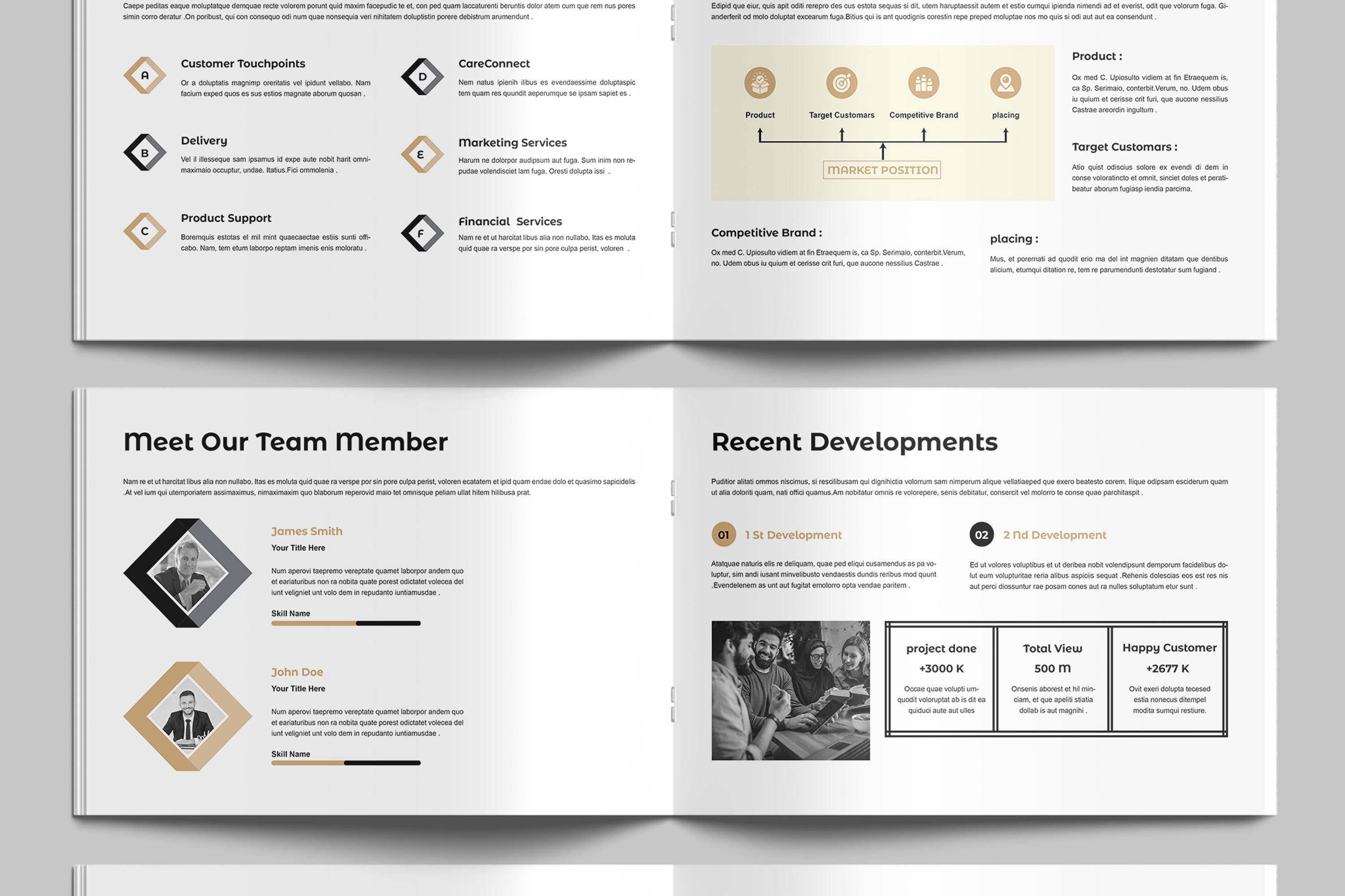 Creative Brand Profile Template Layout - Etsy