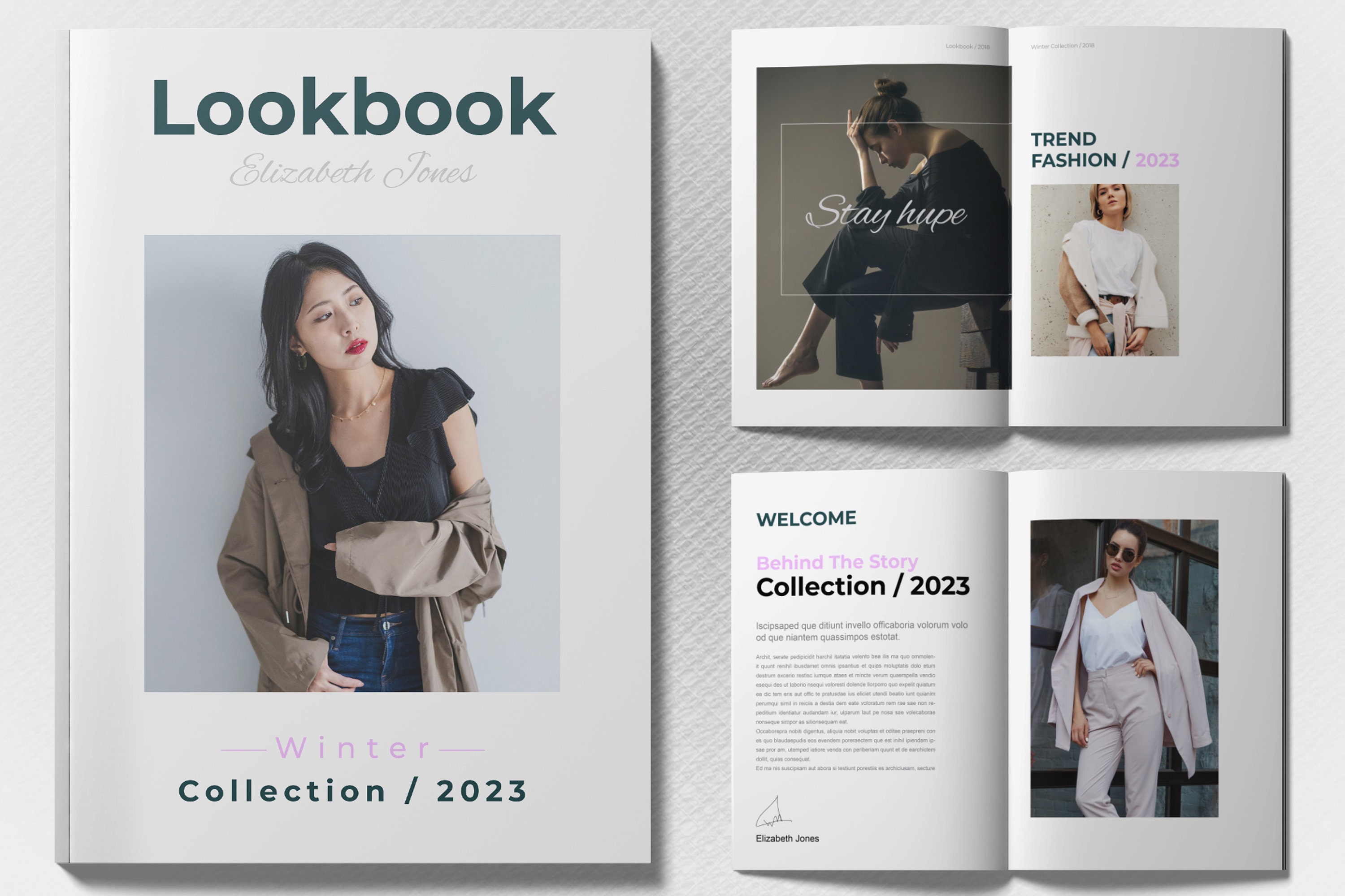 Fashion Lookbook | Fashion Magazine Template - Etsy