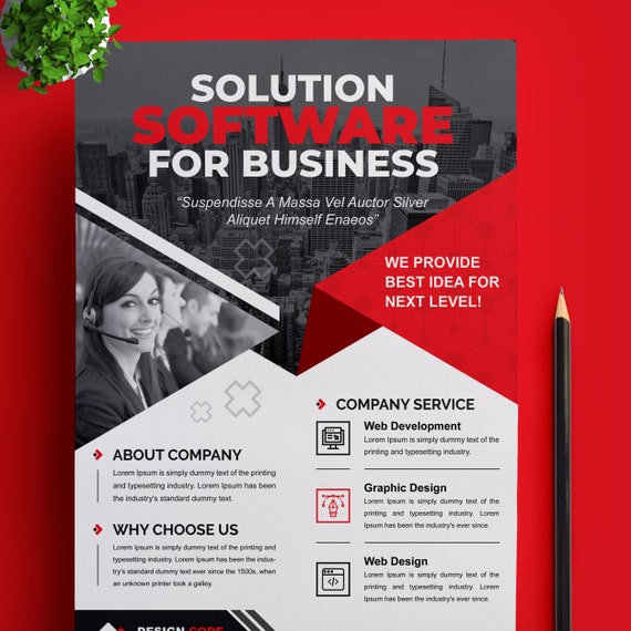 Web Design Flyer Template
