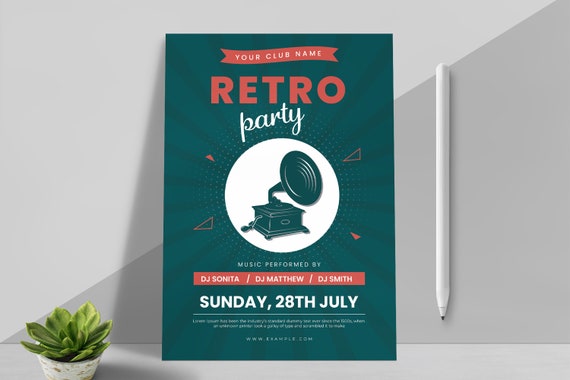 Retro Flyer Template