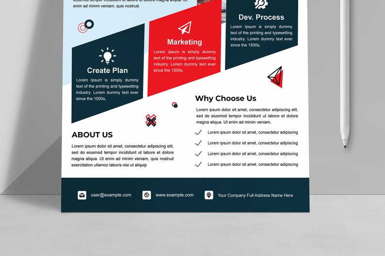 Corporate Business Flyer Template Design | Corporate Flyer Template ...