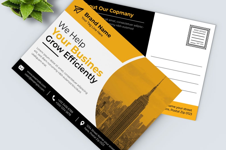 Real Estate Postcard and Poster Layouts | Business Postcard Layout ...