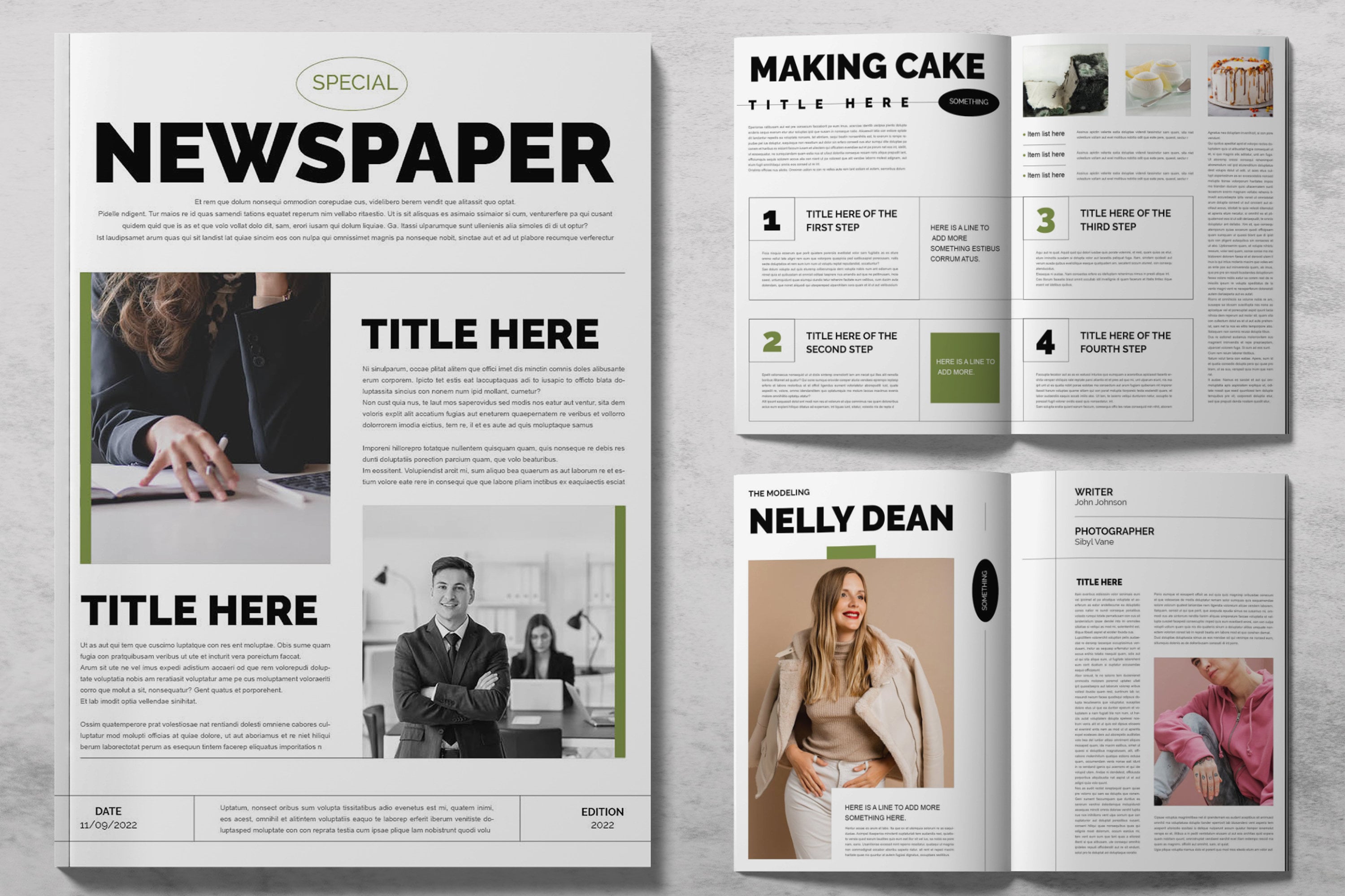 Newspaper Layout Design Templates