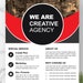 Red Color Flyer Template Design | Corporate Business Flyer Design - Etsy