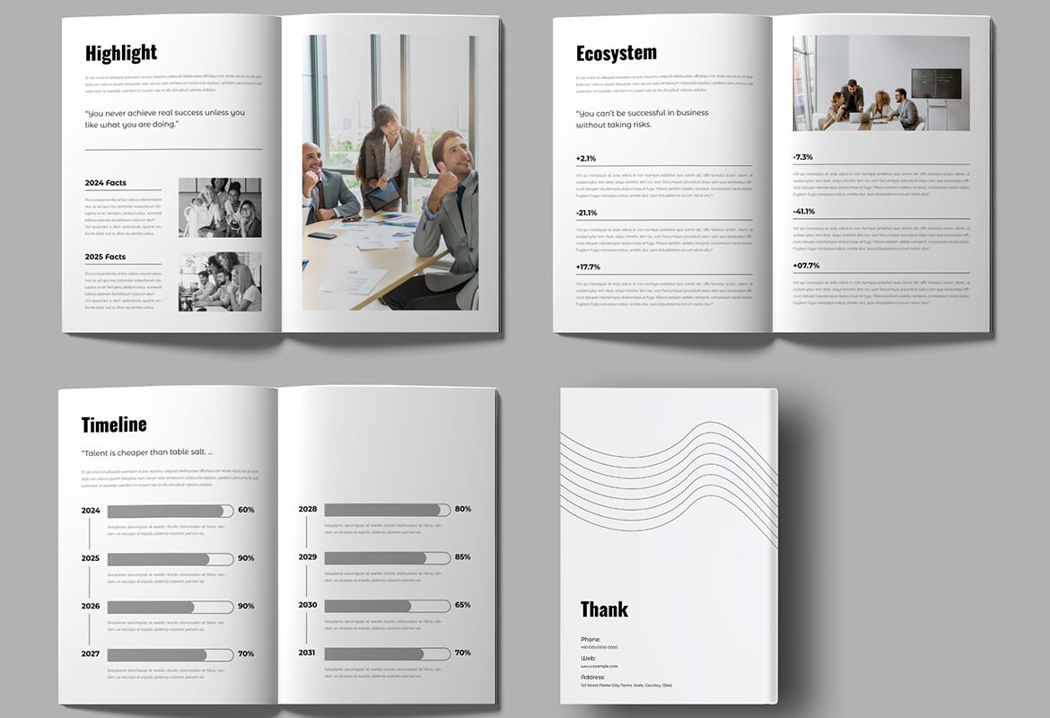 White Paper Layout - Etsy