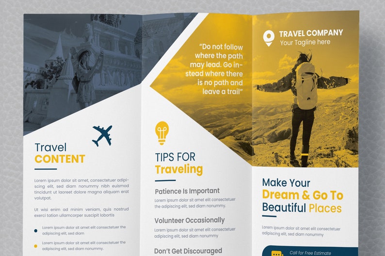 Trifold Business Brochure Layout | Instant Download & Canva Editable - Etsy