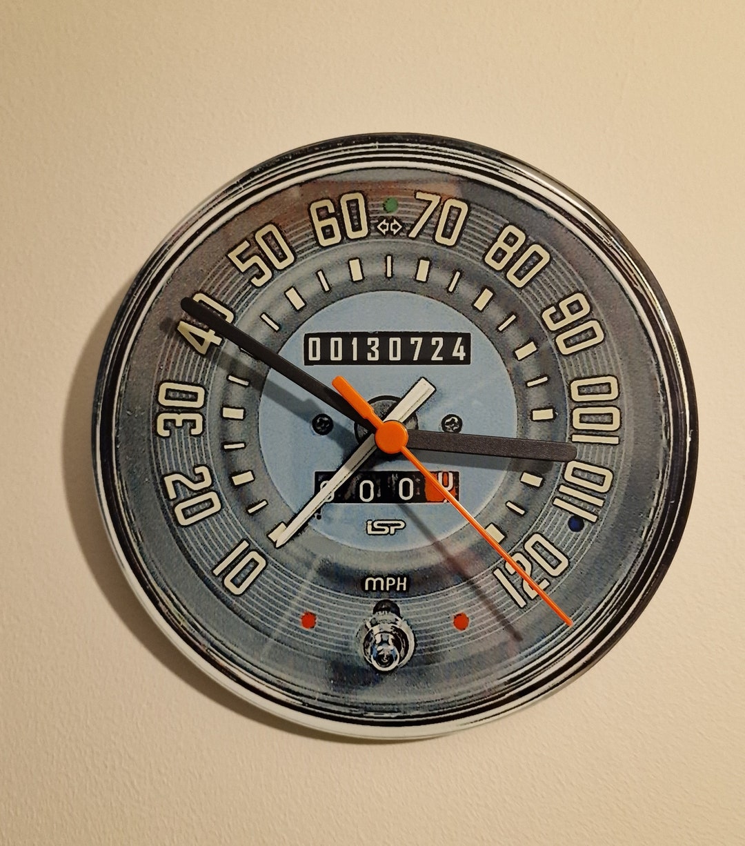 VW Speedo Glass Wall Clock Volkswagen Clocks, Wall Clock, Man Cave ...