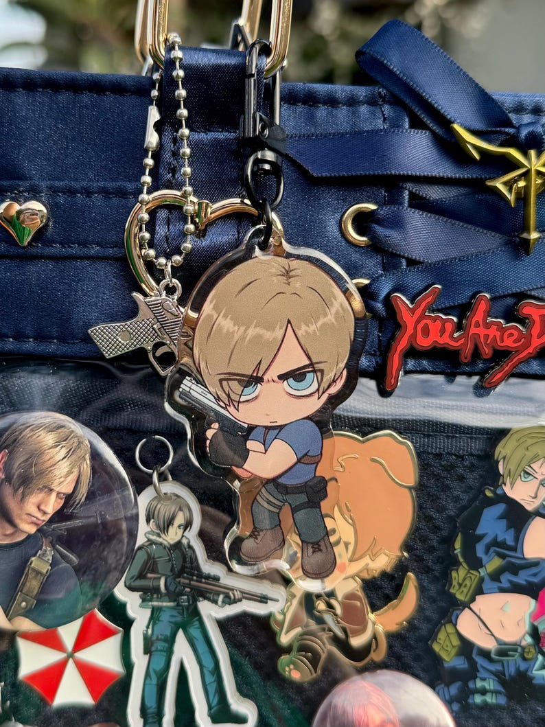 Leon Kennedy Acrylic Epoxy Charm || Resident Evil 4 RE4R RE4 Horror ...