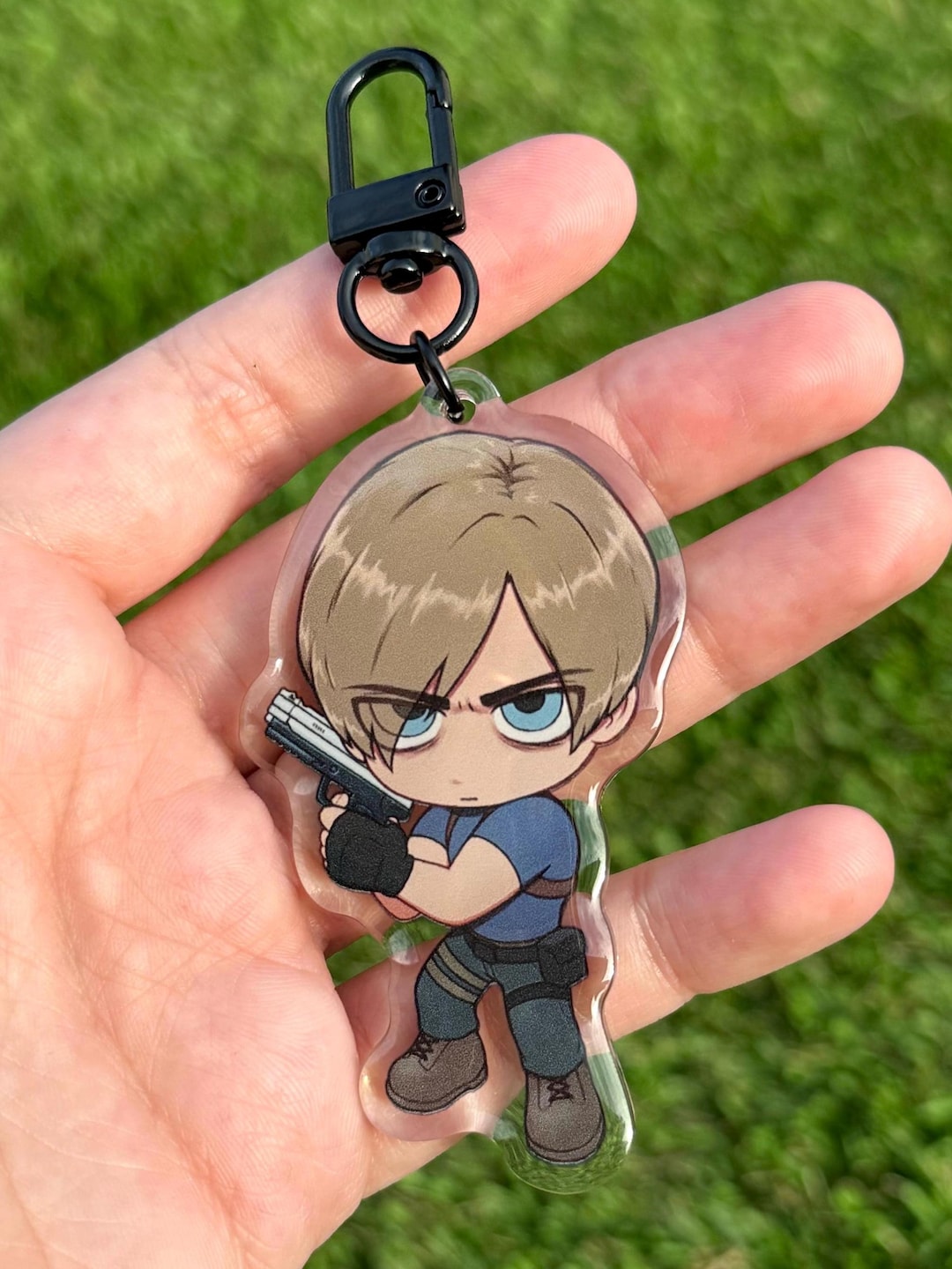Leon Kennedy Acrylic Epoxy Charm || Resident Evil 4 RE4R RE4 Horror ...